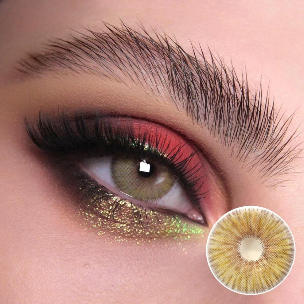 Angeles N Amber - Loumirage coloured contacts