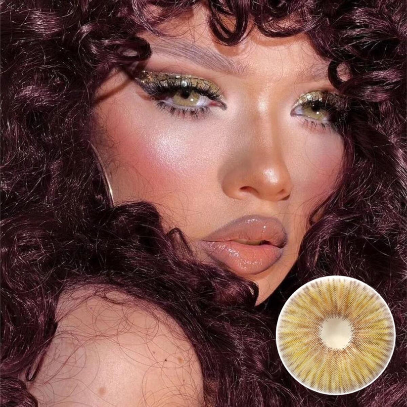 Angeles N Amber - Loumirage coloured contacts