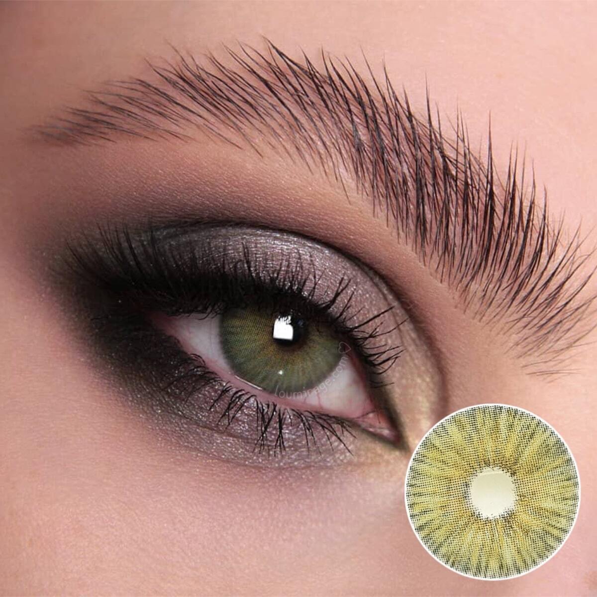 Angeles N Amber - Loumirage coloured contacts