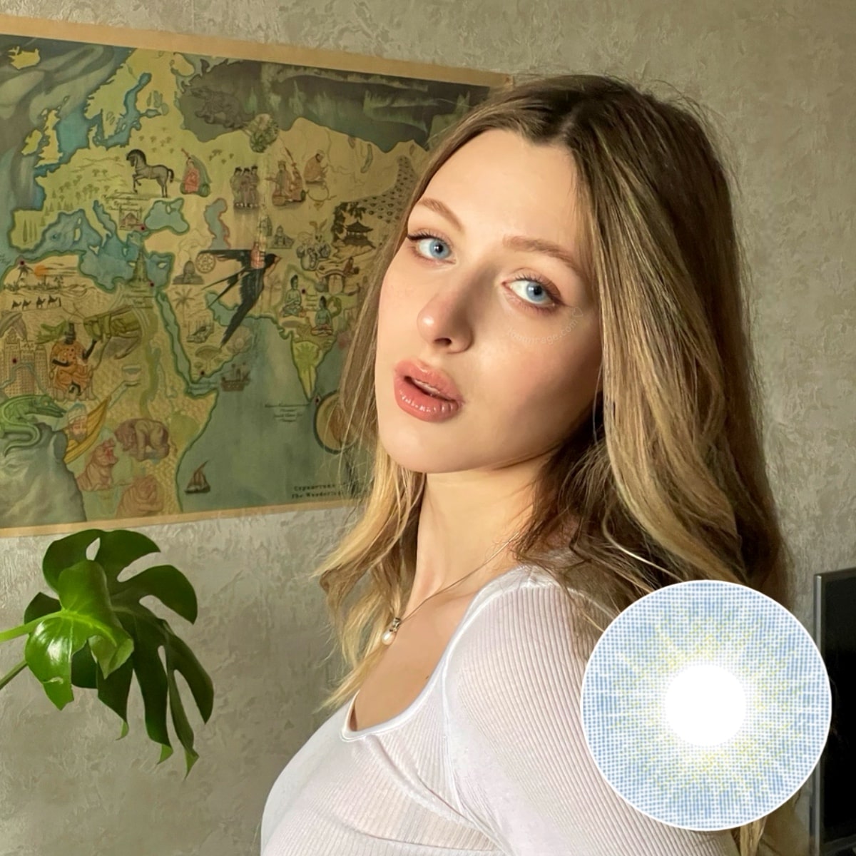 Cloud Ash Blue - Loumirage coloured contacts